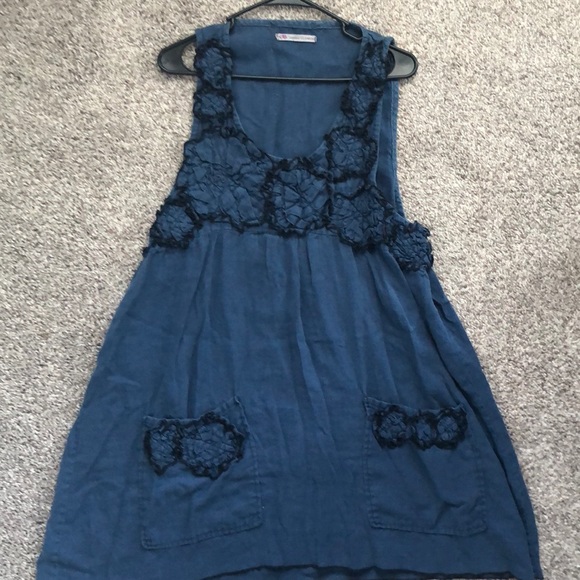 Tops | Sarah Clemens Blue Tunic 38 Bust | Poshmark